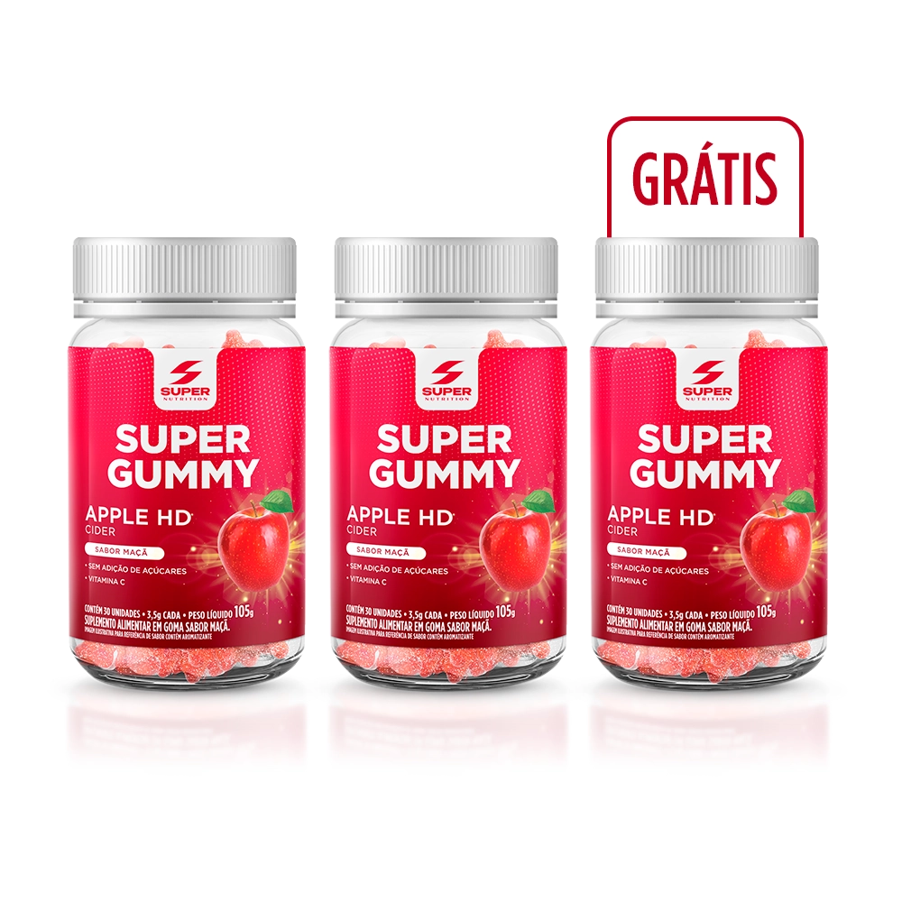 Kit 03 Super Gummy Apple HD | Desinchá | Super Nutrition